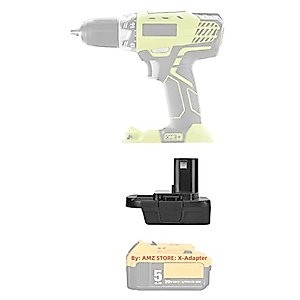 Battery Adapter for Ryobi 18V Cordless Tools Uses DeWalt 20V MAX XR Li-Ion Batteries, with 5V 2.1A MAX USB Charge Port-US Stock