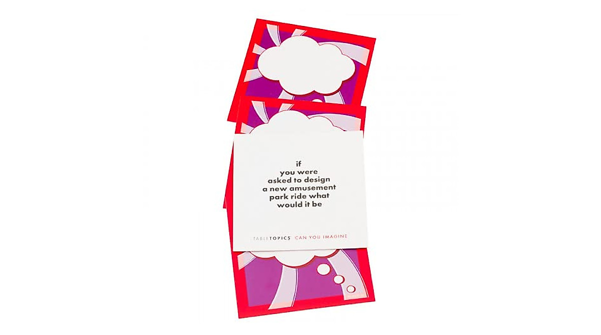 TableTopics Can You Imagine To Go - Fun Kids Conversation Cards