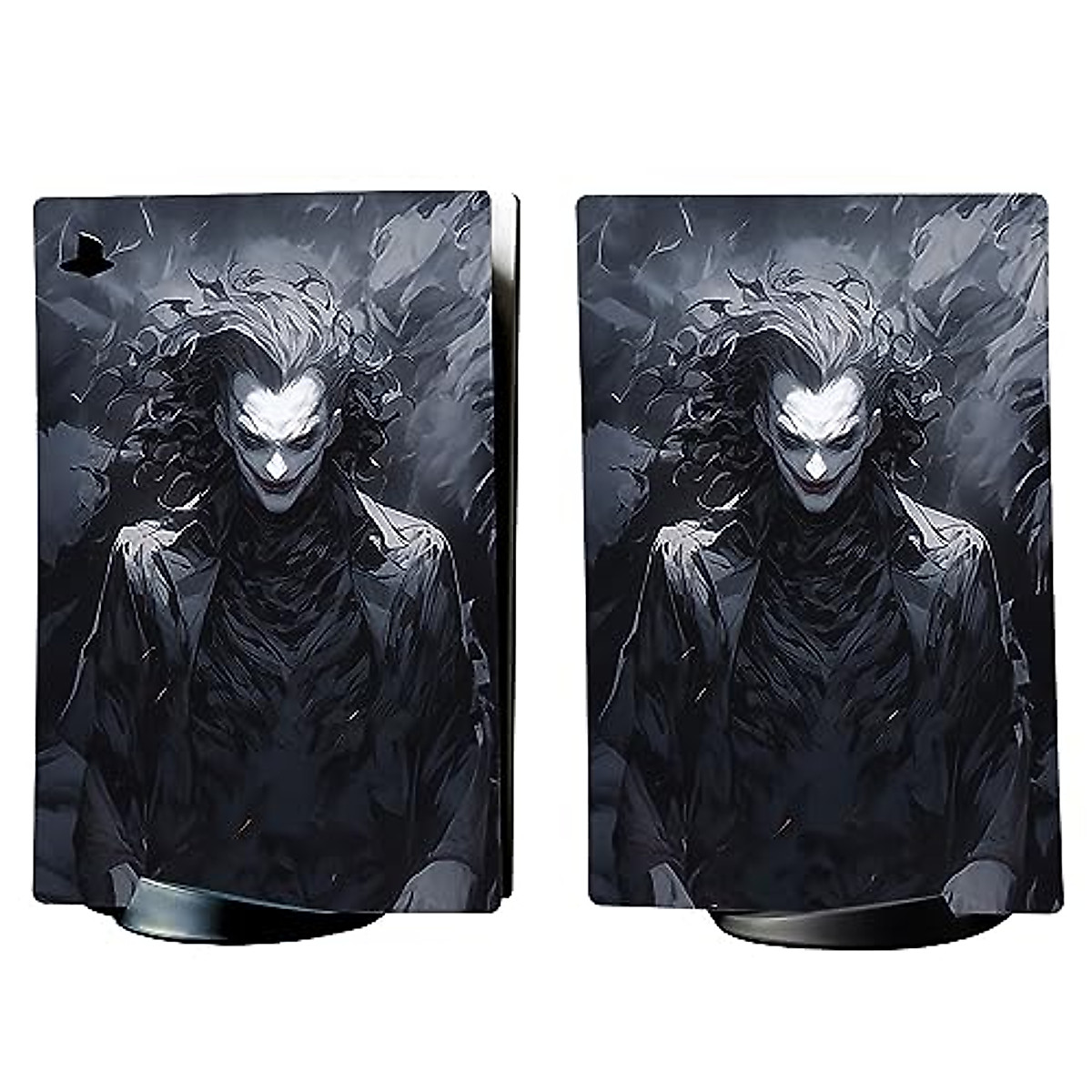 PlayVital Dark Clown Full Set Skin Decal for ps5 Console Digital Edition, Sticker Vinyl Decal Cover for ps5 Controller & Charging Station & Headset & Media Remote