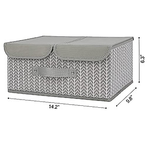 GRANNY SAYS Bundle of 3-Pack Storage Cubes for Closet & 3-Pack Small Storage Bins