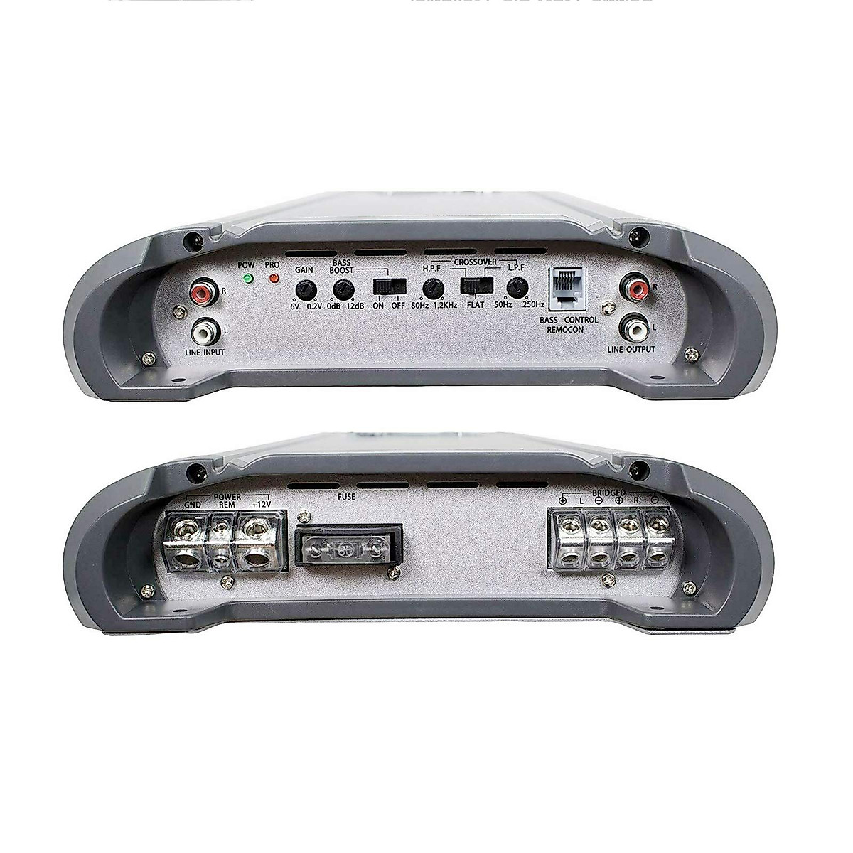 SoundXtreme Car Amplifiers ST-2500.2 5000W 2 Channels Class AB MOSFET Amp 2/4 Ohm Stable with Remote Sub Control