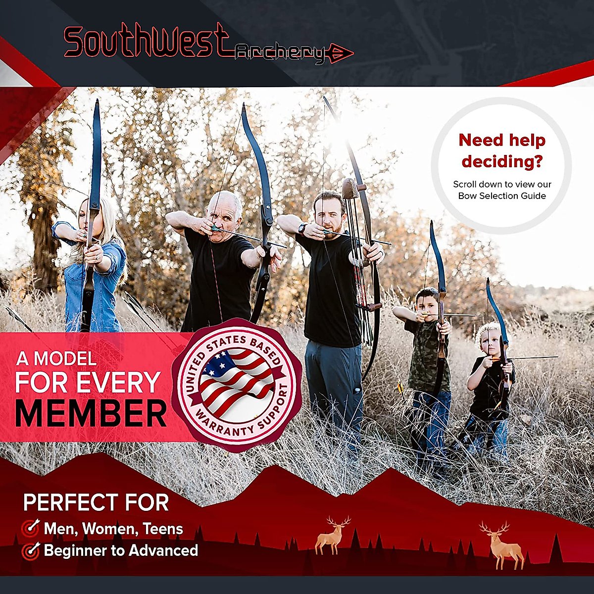 Southwest Archery Universal Recurve & Long Bow Stringer Tool – Instructional Video Link Included – Designed for All Bows Like The Samick Sage