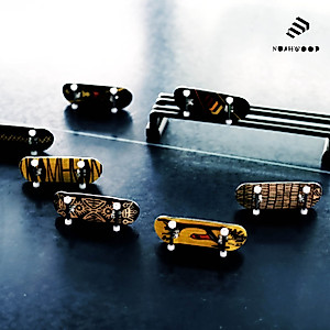 NOAHWOOD Fingerboards Deck (12.0 Short Nose Short Tail) Finger Skateboarding Deck (only deck no truck no wheel) (No Pipe)