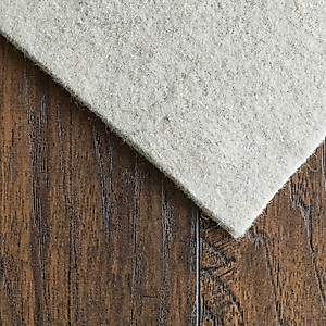 RUGPADUSA - Eco-Plush - 8'x10' - 1/2" Thick - 100% Felt - Luxurious Cushioned Rug Pad - Available in 3 Thicknesses, Many Custom Sizes