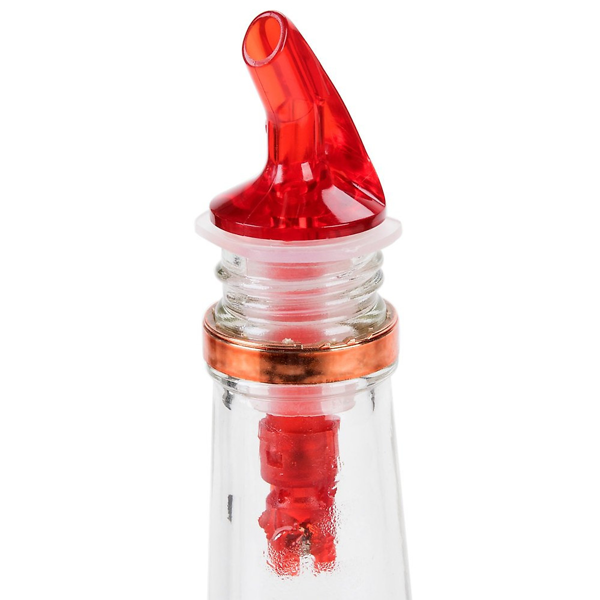 Bartender Gear Measured Pour Spouts for Half Gallon & 1.75 Liter Bottle Pourer - Auto-Measuring 1 oz (30 mL) Cork 27mm 6-pack