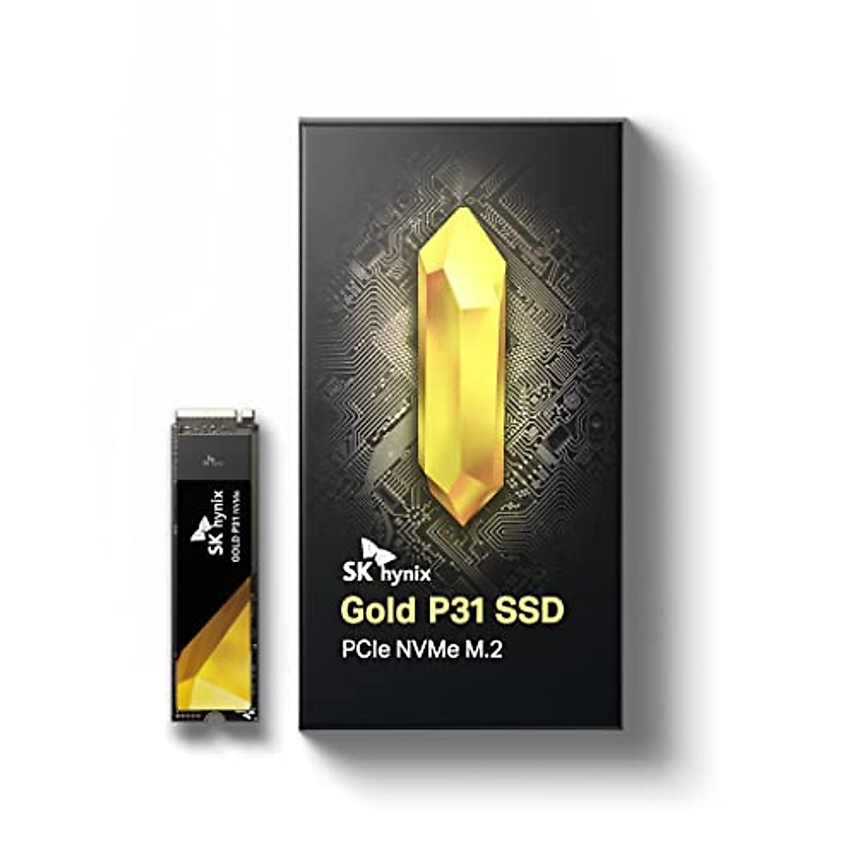 SK hynix Gold P31 1TB PCIe NVMe Gen3 M.2 2280 Internal SSD, Up to 3500MB/S, Compact M.2 SSD Form Factor SSD, Internal Solid State Drive with 128-Layer NAND Flash