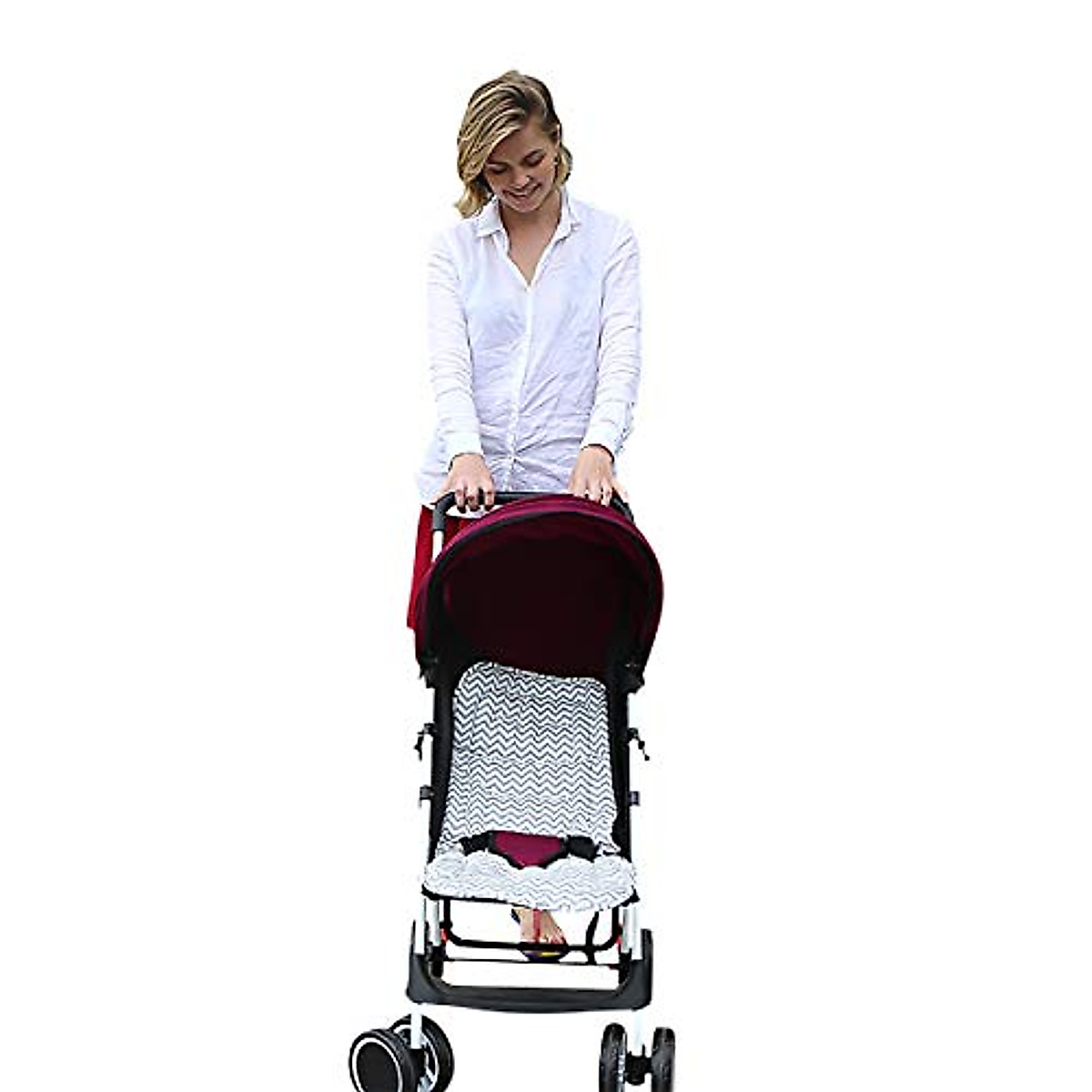 SONARIN Baby Stroller Seat Liner,100% Cotton Universal Seat Cushion Pad for Pushchair,Pram,Stroller,Buggy and Car Seat,Infant Cushion Pad(Elephant)