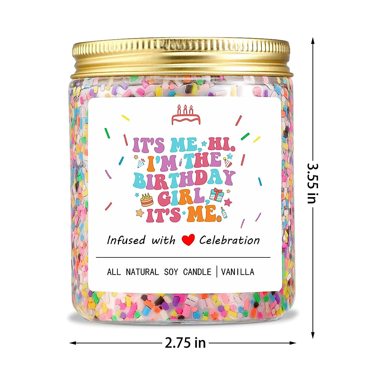Tay-lor Birthday Candle with Vanilla Scent - Birthtay Merch Gifts with I'm The Birthday Girl for Party Decorations, Handcrafted, 9 oz Long-Lasting Candles