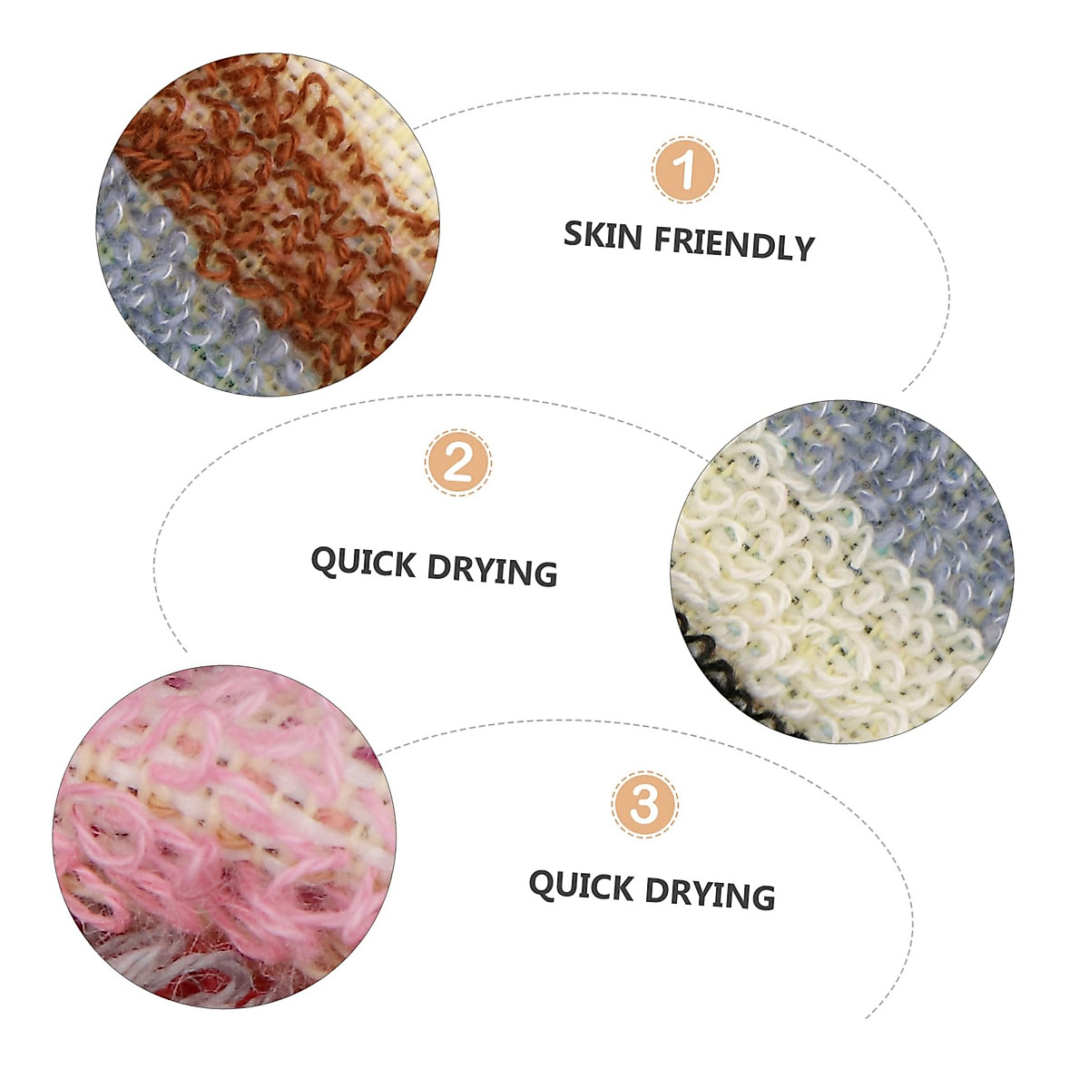 Cabilock 10pcs Baby Washcloths Natural Cotton Dish Towels Reusable Square Cleaning Cloths Absorbent Soft Hand Towels for Kitchen Bathroom 30X30CM (Random Color)