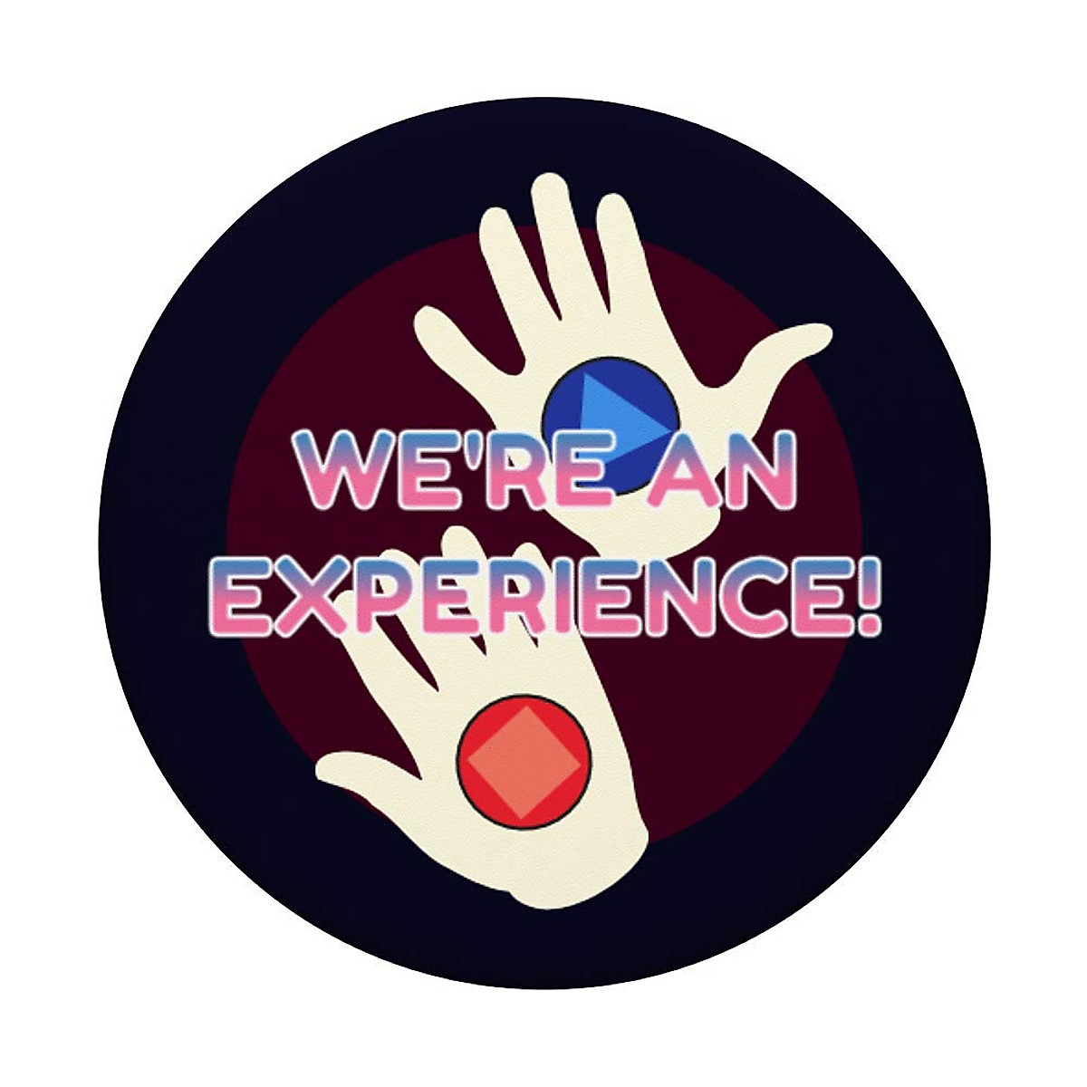 We're an Experience - Beautiful Couple Universe Gem PopSockets PopGrip: Swappable Grip for Phones & Tablets