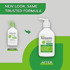 AmLactin Daily Moisturizing Lotion for Dry Skin – 7.9 oz Pump Bottles (Twin Pack) – 2-in-1 Exfoliator-Body Lotion with 12% Lactic Acid, Dermatologist-Recommended (Packaging May Vary)
