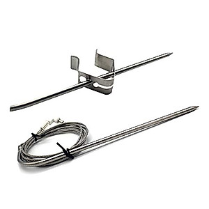 Unifit Meat Probe Replacement Parts for Pit Boss and Traeger Pellet Smokers Grills, Waterproof Temperature Probe Kits (2 PC with Stainless Steel Holder)