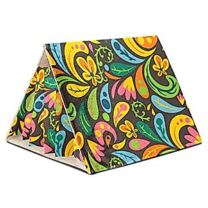 Y-DSIWX Guinea Pig House Bed, Rabbit Large Hideout, Small Animals Nest Hamster Cage Habitats Colorful Flowers Abtract