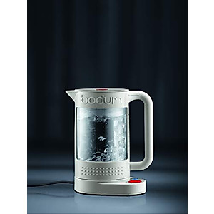 Bodum 11659-01US Bistro Electric water kettle, double wall with temperature control, 1.1 l, 37 oz, Black, 37 Ounce