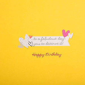 Hallmark Birthday Card For Granddaughter - Glittery Birthday Cake Design