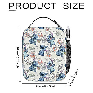 wamdfcvf Lunch Box Kids,Insulated Soft Lunch Bag for Boys Girls Reusable Lunc Tote Bag for Kids with Water Bottle Holder for Office Work Out Travel Tirp-White