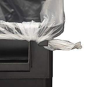 AmazonCommercial 23 Gallon Commercial Slim Trash Can, Black, 1-pack