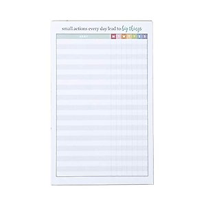 Erin Condren Designer Notepad - Daily Habit Tracker Notepad That Tracks Up to 26 Habits, 7 Days a Week. Portable to Take on Travel to Track Habits. Color Coded Days