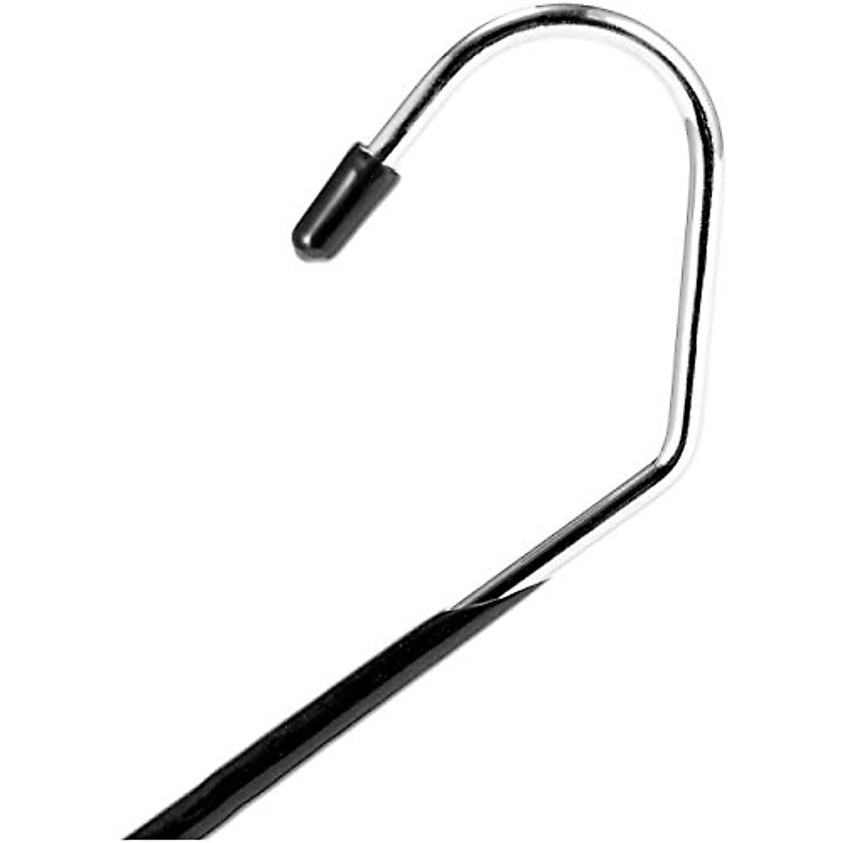 Pant Hangers 10 Packs, Royalhanger Metal Open Ended Hangers Skirt Hanger Strong Durable Space Saving Jeans Trouser Hangers with Non Slip Rubber Coating