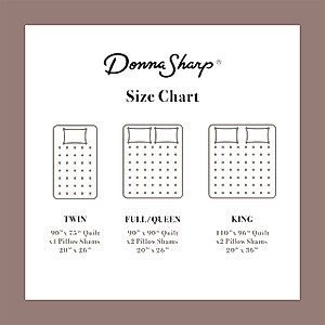 Donna Sharp Full/Queen Bedding Set - 3 Piece - Montana Morning Lodge Quilt Set with Full/Queen Quilt and Two Standard Pillow Shams - Machine Washable