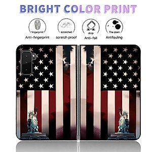 RYUITHDJP for Microsoft Surface Duo 2 Case 8.3" American Flag Design for Microsoft Surface Duo 2 Phone Case Stylish Shockproof Cover
