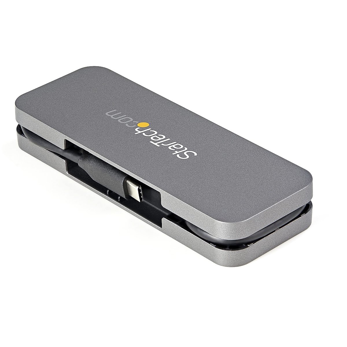 StarTech.com 4 Port USB C Hub - 3X USB-A/1x USB-C - 5Gbps USB 3.0 Type-C Hub (3.2/3.1 Gen 1) - Bus Powered - Portable USB-C to USB-A Adapter Hub - 11.2" (28.5cm) Cable w/Cable Management (HB30CM3A1CB)