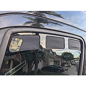White Top Adventures Bug-out 2.0 Mercedes Sprinter Van window vent screen insert for 2007- Present. Sold as Sets