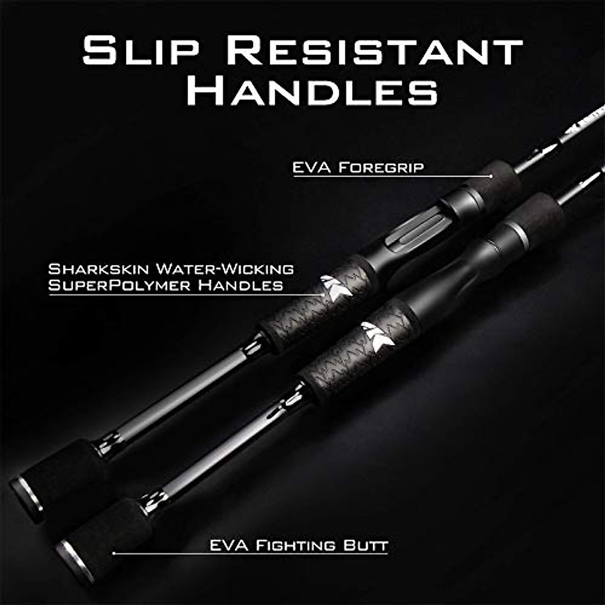 KastKing Crixus Fishing Rods, Spinning Rod 6ft 6in-Light - M Fast-2pcs