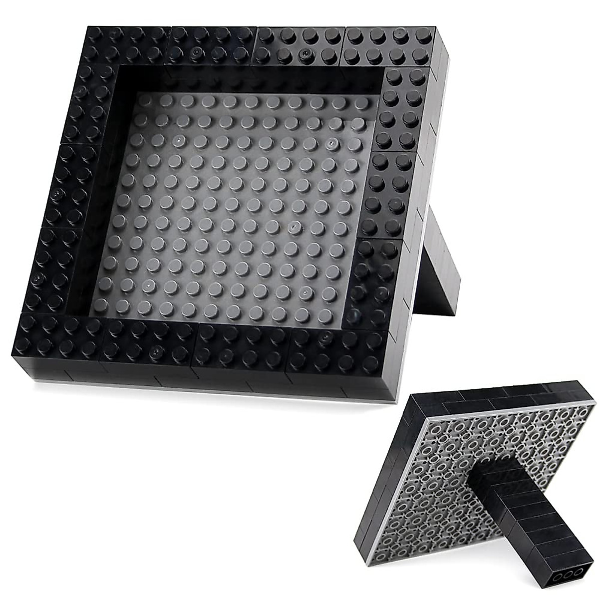 Feleph 320 Pieces 2x4 Black Bricks Classic Building Creative Play Blocks Set Parts Toy Accessories Compatible with 3001 Major Brick Brands (Black)