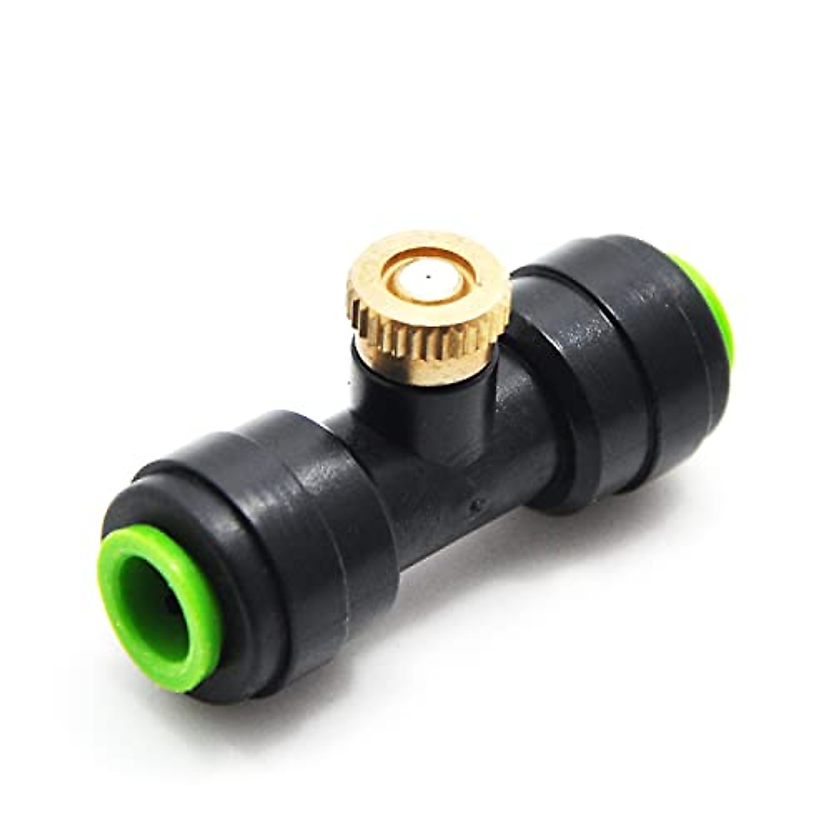 iRuiZhe Outdoor Fan Mist Cooling System Kit for Patio Fan Garden Greenhouse 19.6FT(5.9M) Misting Line & 5 Metal Mist Nozzles + Galvanized Solid Brass Adapter Suitable