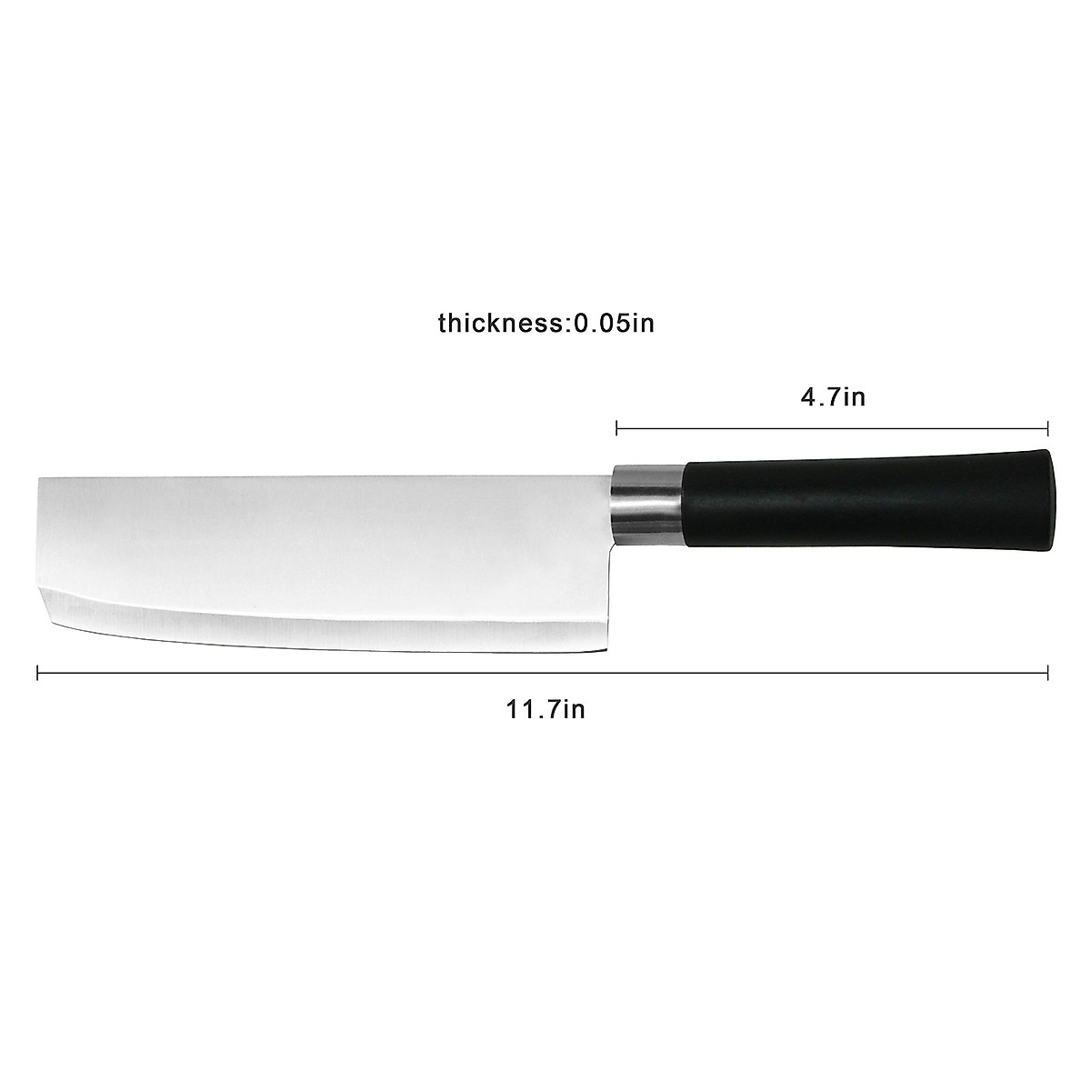 MiHerom 7" Razor Sharp Meat Cleaver and Vegetable Kitchen Knife,Nakiri Knife for Home and Kitchen