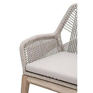 Star International Furniture Woven Fabric Outdoor Arm Chair - Gray (Set of 2)