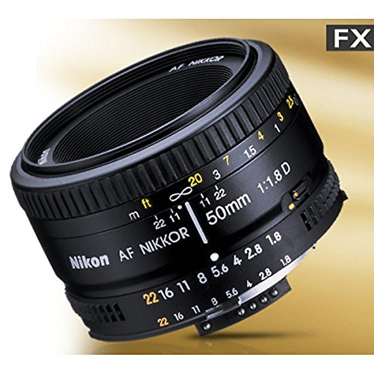 Nikon 2137 50mm f/1.8D Auto Focus Nikkor Lens for Nikon Digital SLR Cameras (Renewed)