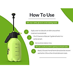 Peach Country Midnight Black Mulch Dye Color Concentrate - 2,800 Sq. Ft. - Brighten Up Your Old Mulch Beds Easily with Our Premium Mulch Dye (1 Quart, Black)