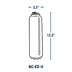 Culligan RC 4 EZ-Change Water Filtration Replacement Cartridge, 500 Gallons, 1 Count (Pack of 1), White