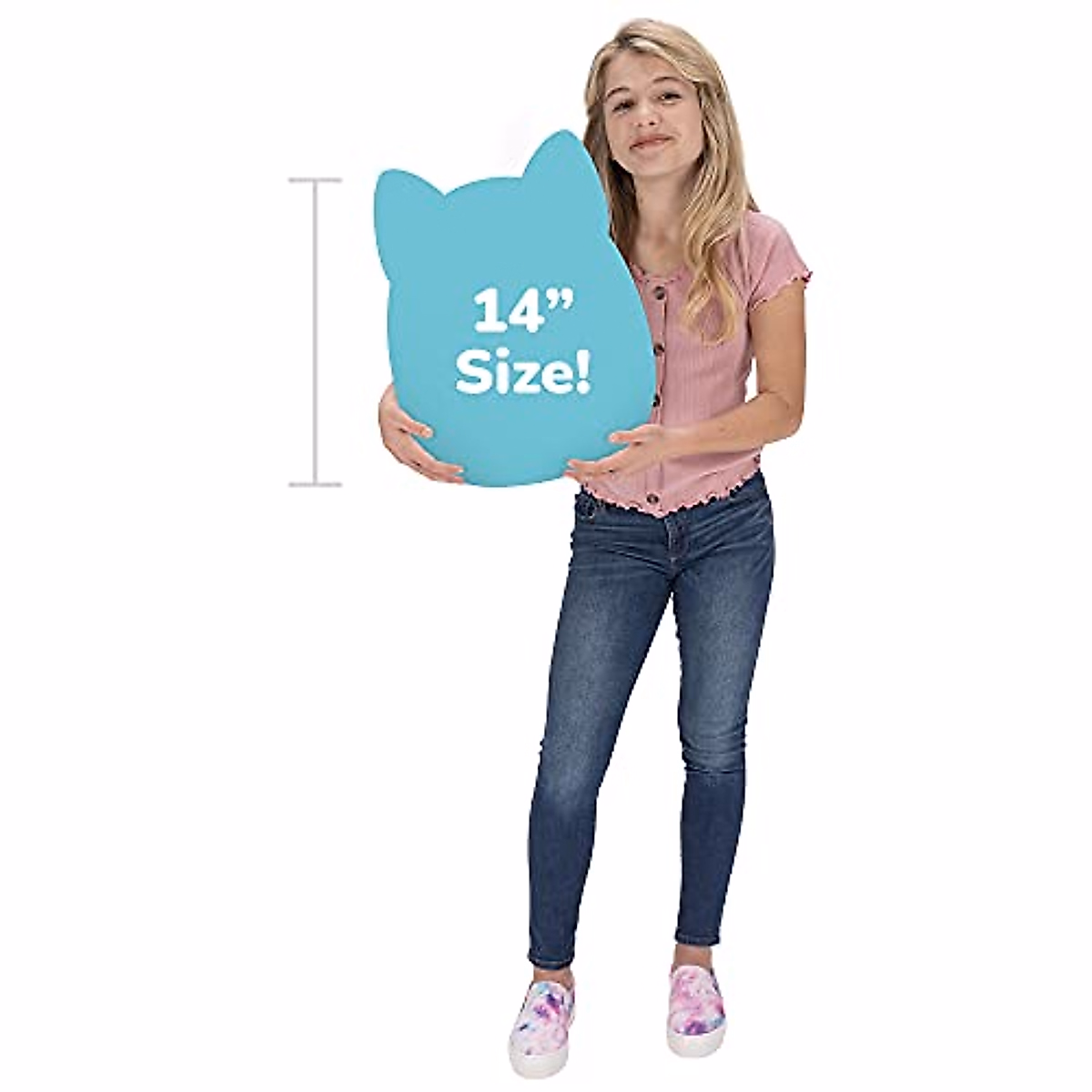 Squishmallows Pixar 14-Inch Boo Plush - Add Boo to your Squad, Ultrasoft Stuffed Animal Large Plush Toy, Official Kellytoy Plush