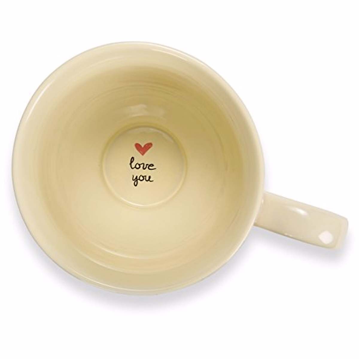 Pavilion Gift Company "A Mother's Love-Dog Mom" Floral Soup Bowl Mug, Teal, 17 oz