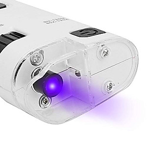 80-120X Clip-On LED Cell Phone Microscope Mini Smart Phone Lens Microscope Magnifier Universal Lens with LED/UV Lights