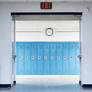 Lithonia Lighting EXRG B EL M6 LED Exit Sign with Switchable Red and Green Letters, California Certified, Nickel Metal Hydride Battery, Black