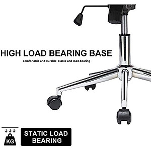 ECBETCR Chair Desk Chair Swivel Ergonomic Office Chair Mid Back Office Chair Ergonomic Swivel Desk Office Chair with Lumbar Support Adjustable Height PU Leather Computer Task Chairs