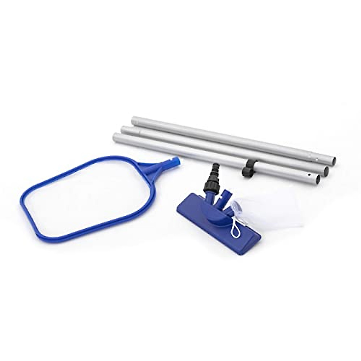 Flowclear Above Ground Pool Maintenance Kit | Features Vacuum and Leaf Skimmer Heads