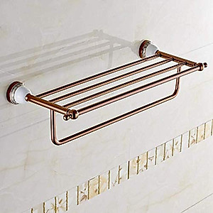 OMOONS Ceramic Towel Rack Double Towel Rack Towel Rack Bathroom Accessory