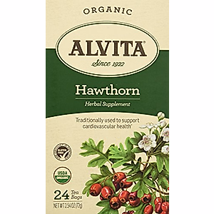 Alvita Teas Organic Herbal Tea Bags - Hawthorn Berry - 24 Bags