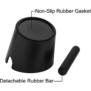 APTSPADE Espresso Knock Box,4.8 Inch Coffee Knock Box, Espresso Dump Bin With Removable Knock Bar and Non-Slip Base