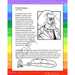 ZOCO - Black History Educational Coloring Books (25 Bulk Pack, Without Crayons) - African American History Month Handout - Games, Puzzles, Activities for Kids