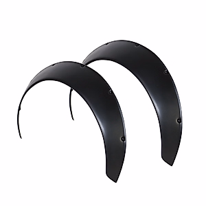 Fender Flare Compatible With Any Car, Ikon V3 Universal 90mm Wide Rear Polypropylene Plastic Fender Flares by IKON MOTORSPORTS, 2009 2010 2011 2012 2013 2014 2015 2016 2017 2018