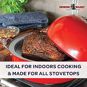 Nordic Ware 36556 Kettle Smoker, Red