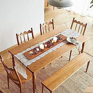 Athaliah Wood Dough Bowl, 39.5 Inchs Natural Solid Wooden Dough Bowls, Rustic Long Wooden Bread Bowl for Table Centerpiece Dining Room Home Kitchen Decor