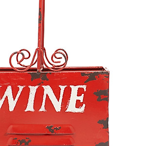 Deco 79 Metal wine Holder 3 Assorted, 8 by 15"