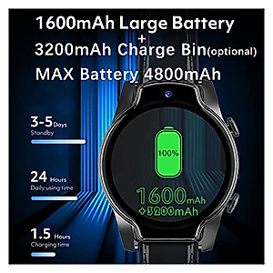 Smartwatches S10 4G LTE Smart Watch Phone GPS 32GB Face ID Dual Camera 13MP WiFi SIM Smartwatch Men IP68 Waterproof Clock (Color : C, Size : S10 PRO 64G(5ATM))